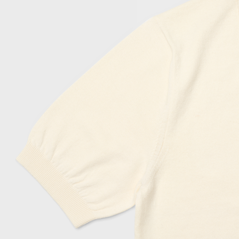 24SS Essential open collar knit Ivory - OCO, 브랜드 편집샵 오씨오