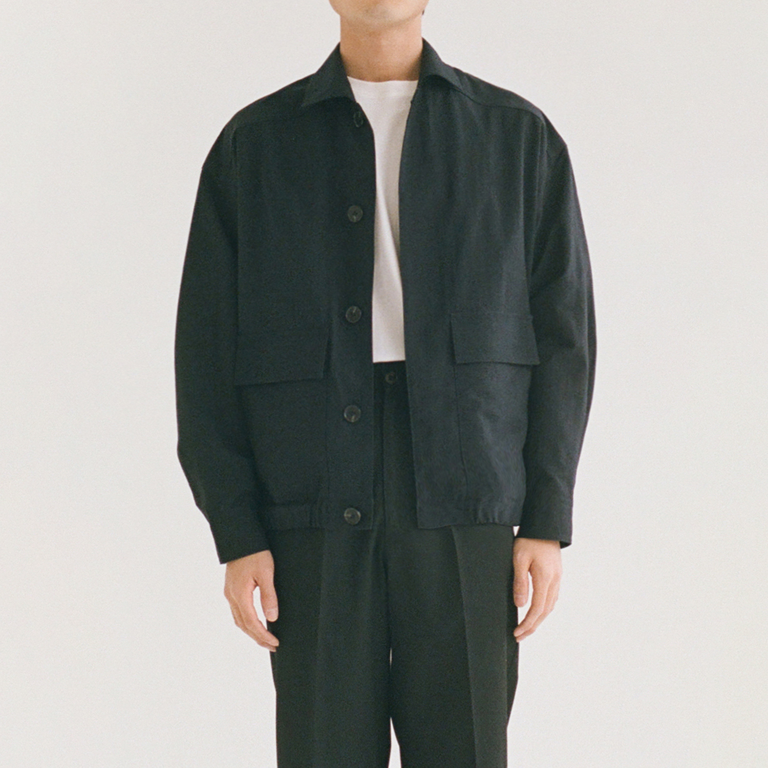 Weather Cloth Oversized Blouson Navy - OCO, 브랜드 편집샵 오씨오