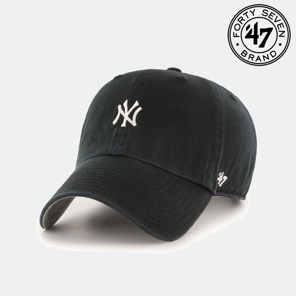 47브랜드 MLB모자 뉴욕 스몰로고 클린업 모자볼캡 블랙(B-BSRNR17GWS-BK) - OCO, 브랜드 편집샵 오씨오