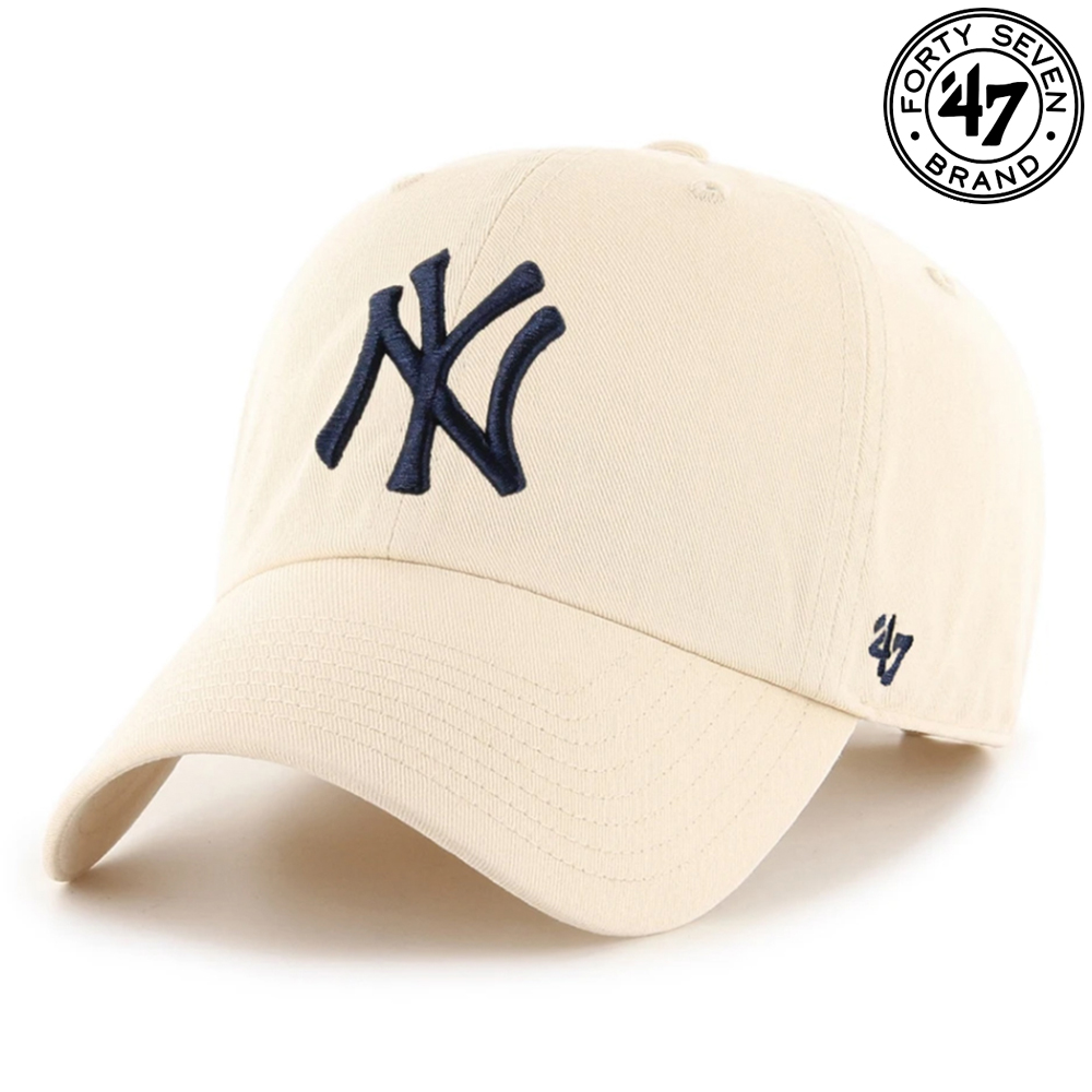 47브랜드 MLB모자 뉴욕 빅로고 클린업 볼캡 모자 내추럴(B-RGW17GWS-NTA) - OCO, 브랜드 편집샵 오씨오