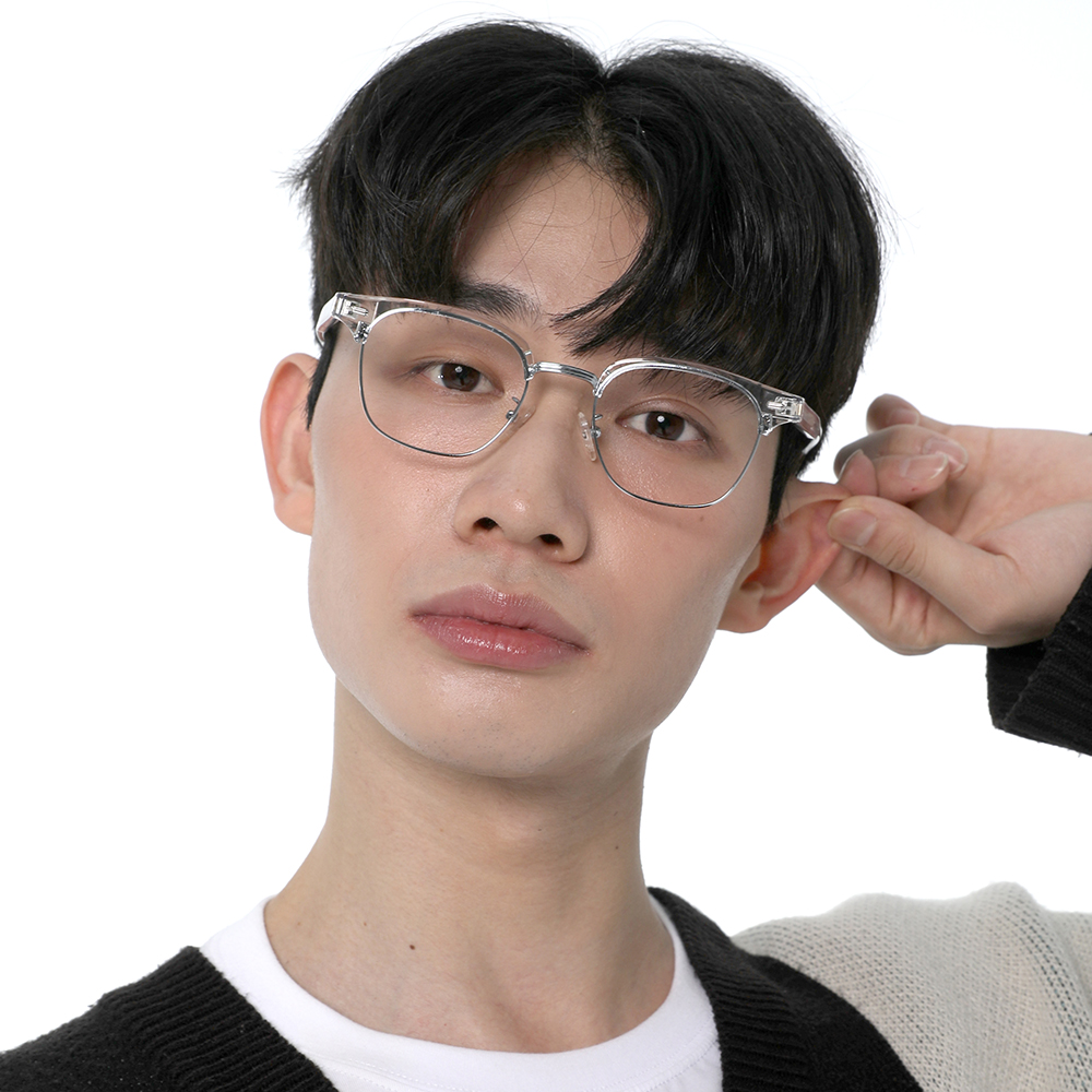 SBKA Muni-C03 투명 하금테 안경 (블루라이트 차단) - OCO, 브랜드 편집샵 오씨오