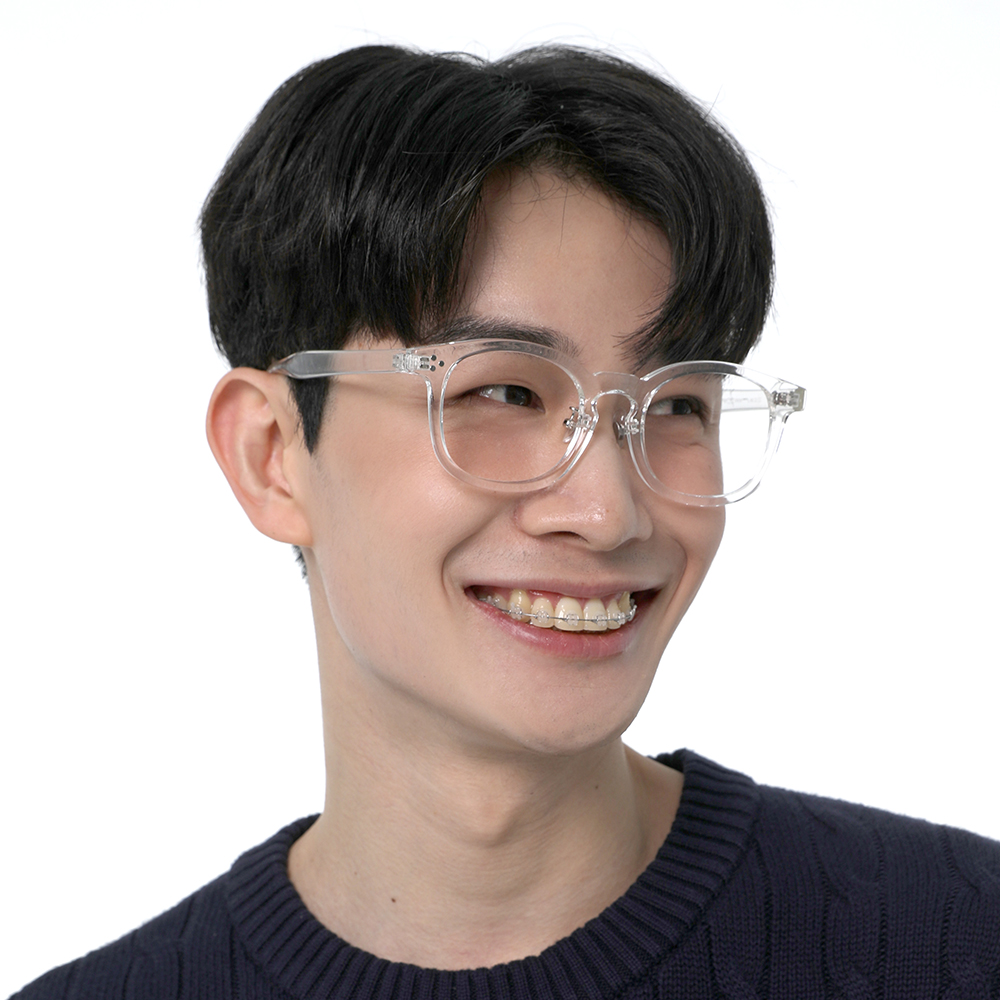 SBKA Solar-C02 투명 뿔테 안경테 (블루라이트 차단) - OCO, 브랜드 편집샵 오씨오