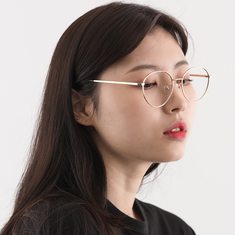 SBKA Ron-C01 라운드 금테 안경 - OCO, 브랜드 편집샵 오씨오