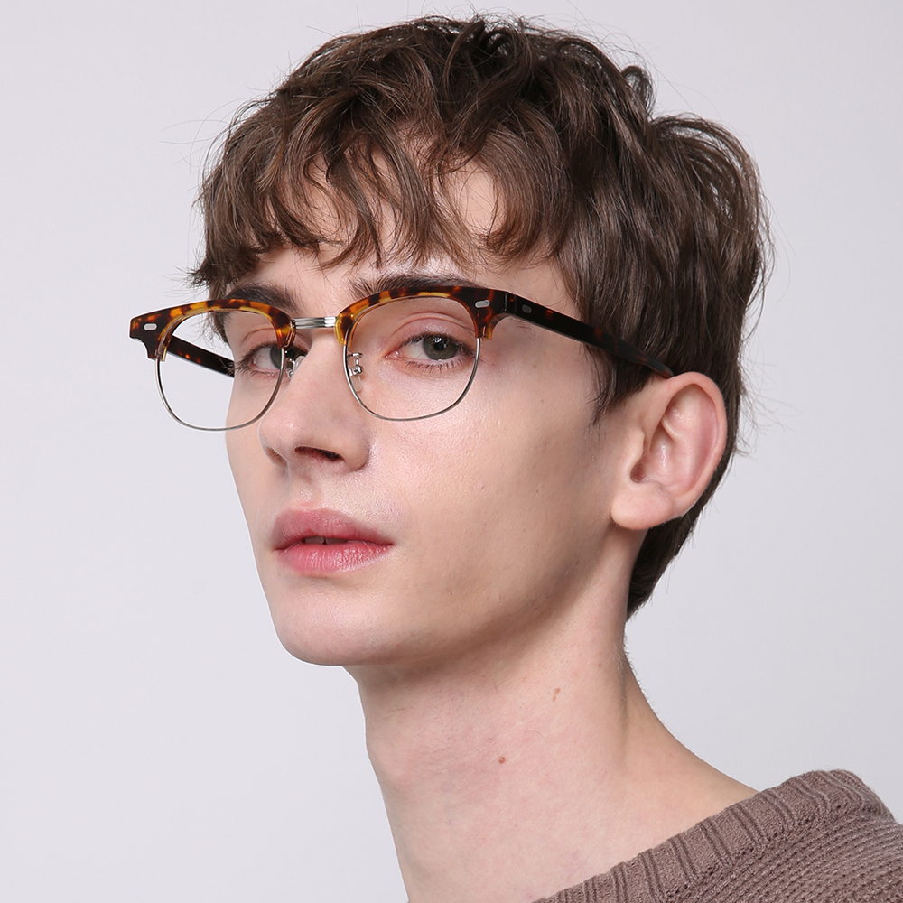 SBKA Mesto-C02 호피 하금테 안경 - OCO, 브랜드 편집샵 오씨오