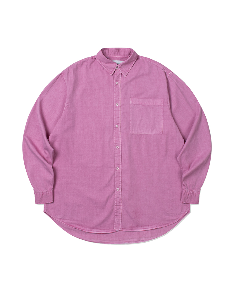 마일드 루즈핏 피그먼트 셔츠 (PINK) - OCO, 브랜드 편집샵 오씨오