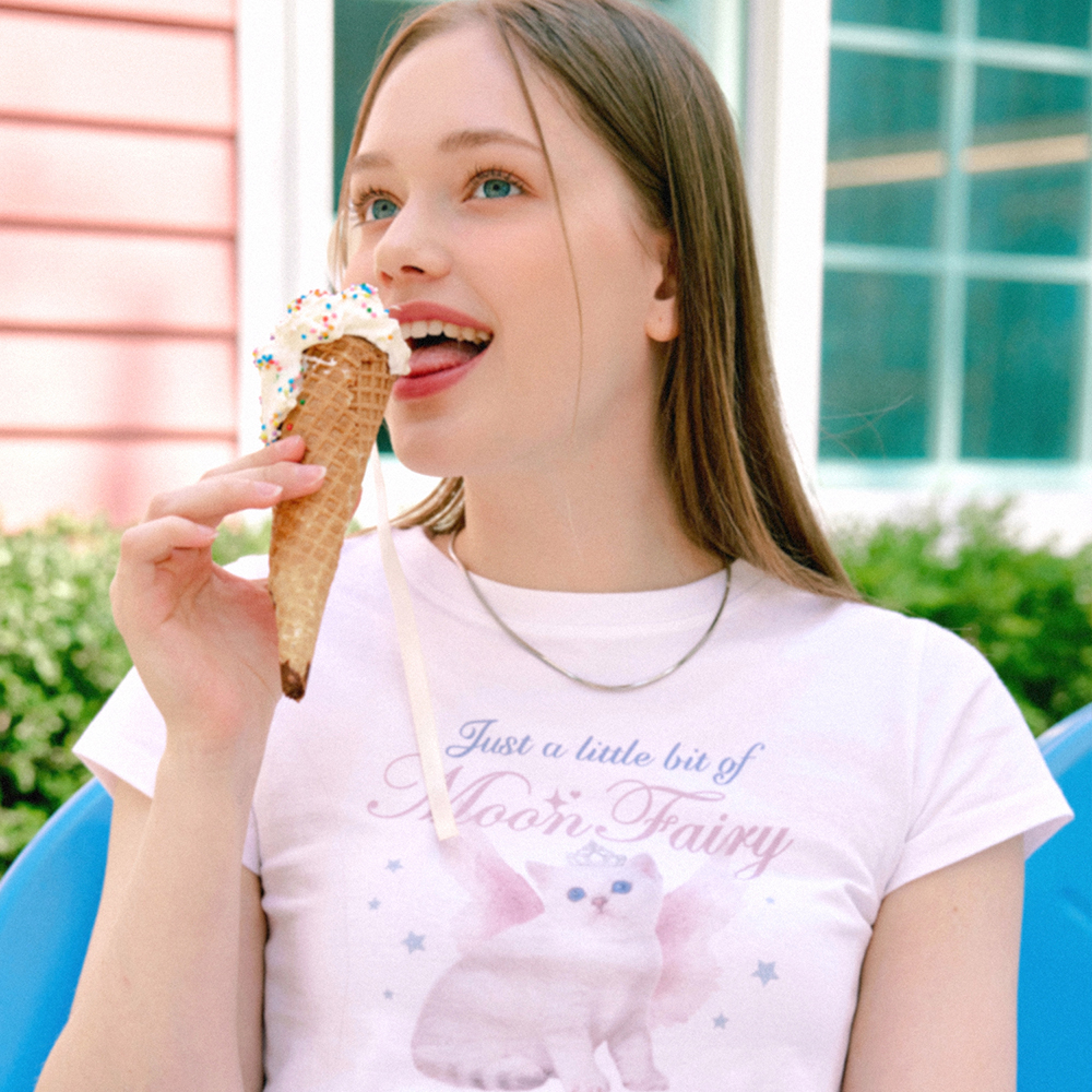 MF PRINCESS CAT TEE-WHITE - OCO, 브랜드 편집샵 오씨오