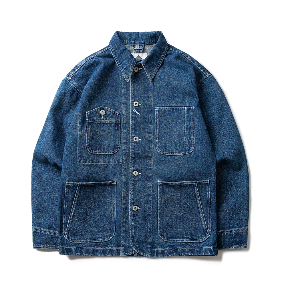 [ESFAI] RAILROAD DENIM JACKET (MIDDLE BLUE) - OCO, 브랜드 편집샵 오씨오