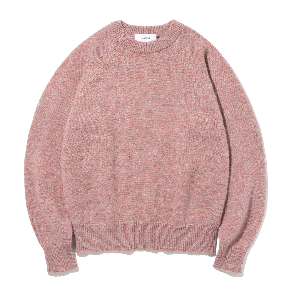 쉐기독 울 100% 라운드 니트 PINK - OCO, 브랜드 편집샵 오씨오