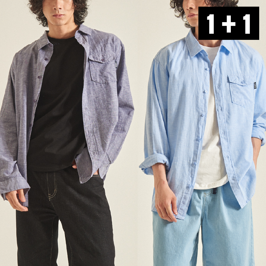 [1+1] 에드윈 베이직 린넨 셔츠 2col - OCO, 브랜드 편집샵 오씨오