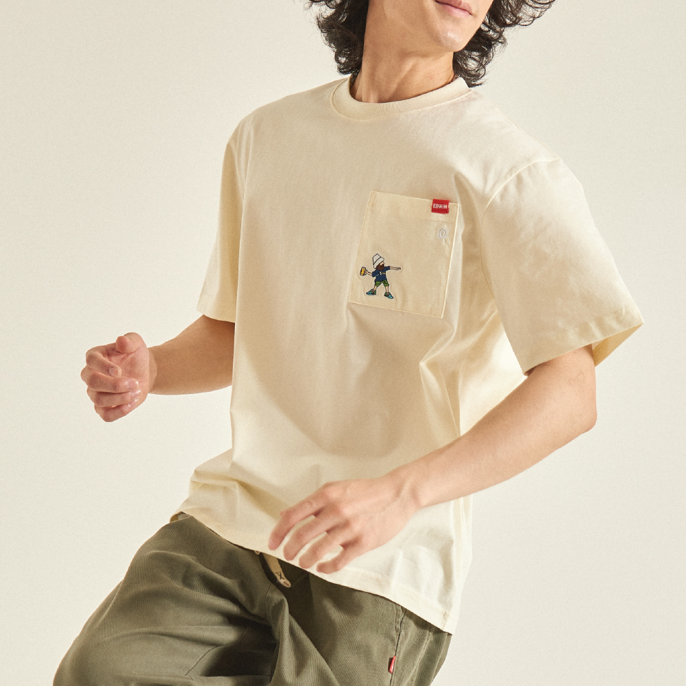 [기간한정][1+1] 에드윈 EMB 반팔 티셔츠 2col - OCO, 브랜드 편집샵 오씨오
