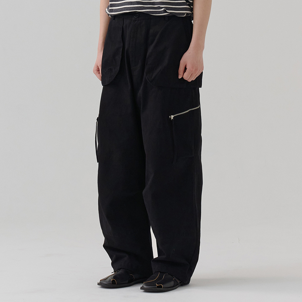 balloon pocket pants (black) - OCO, 브랜드 편집샵 오씨오